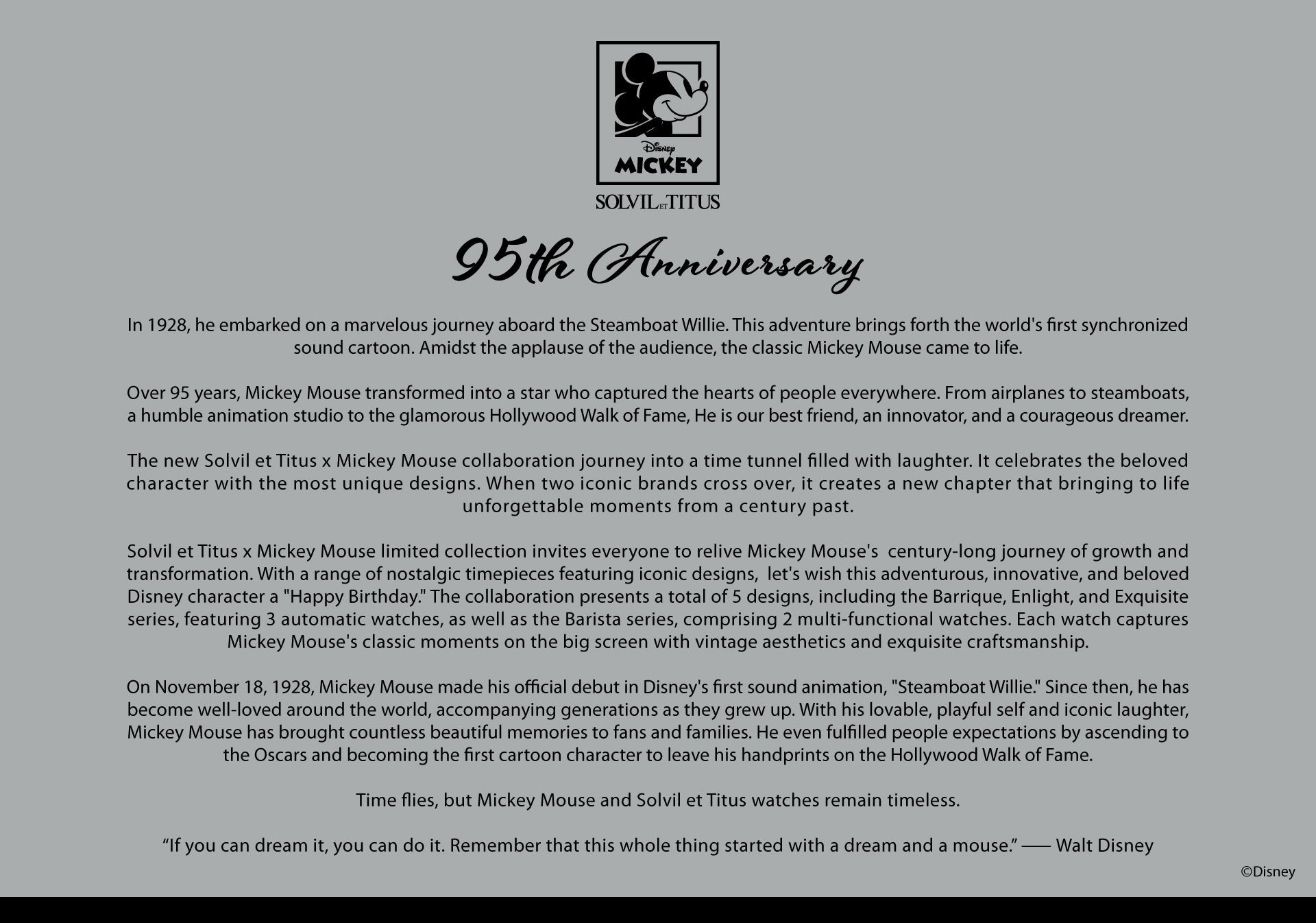 Solvil et Titus x Mickey Mouse 95th Anniversary
